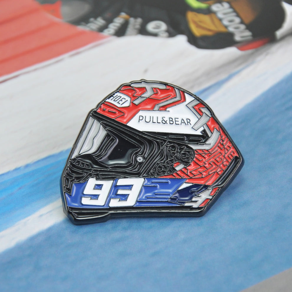 Marc Marquez X14 Helmet Lapel Pins Badge Gifts for Motorcycle Riders ...