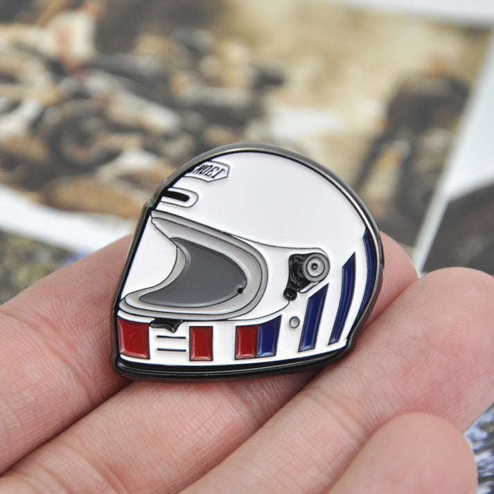 Glamster Retro Helmet Lapel Pins Badge Gifts for Motorcycle Riders ...