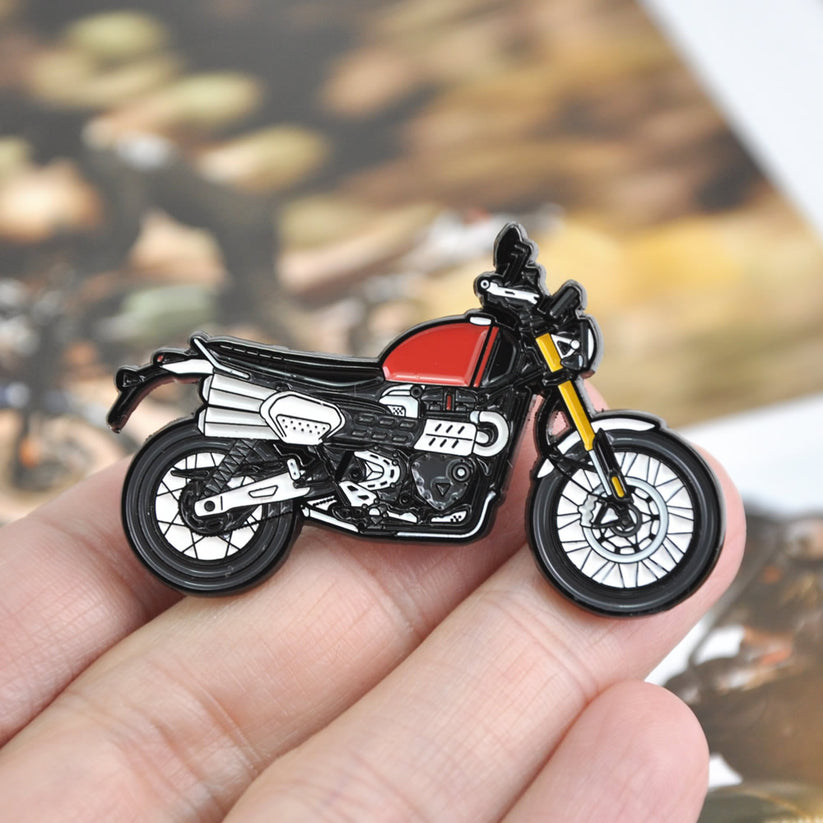 Triumph Scrambler 1200XE Adventure Motorcycle Lapel Pin Badge – MotoPins